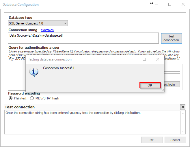 Authenticate Users From A Database